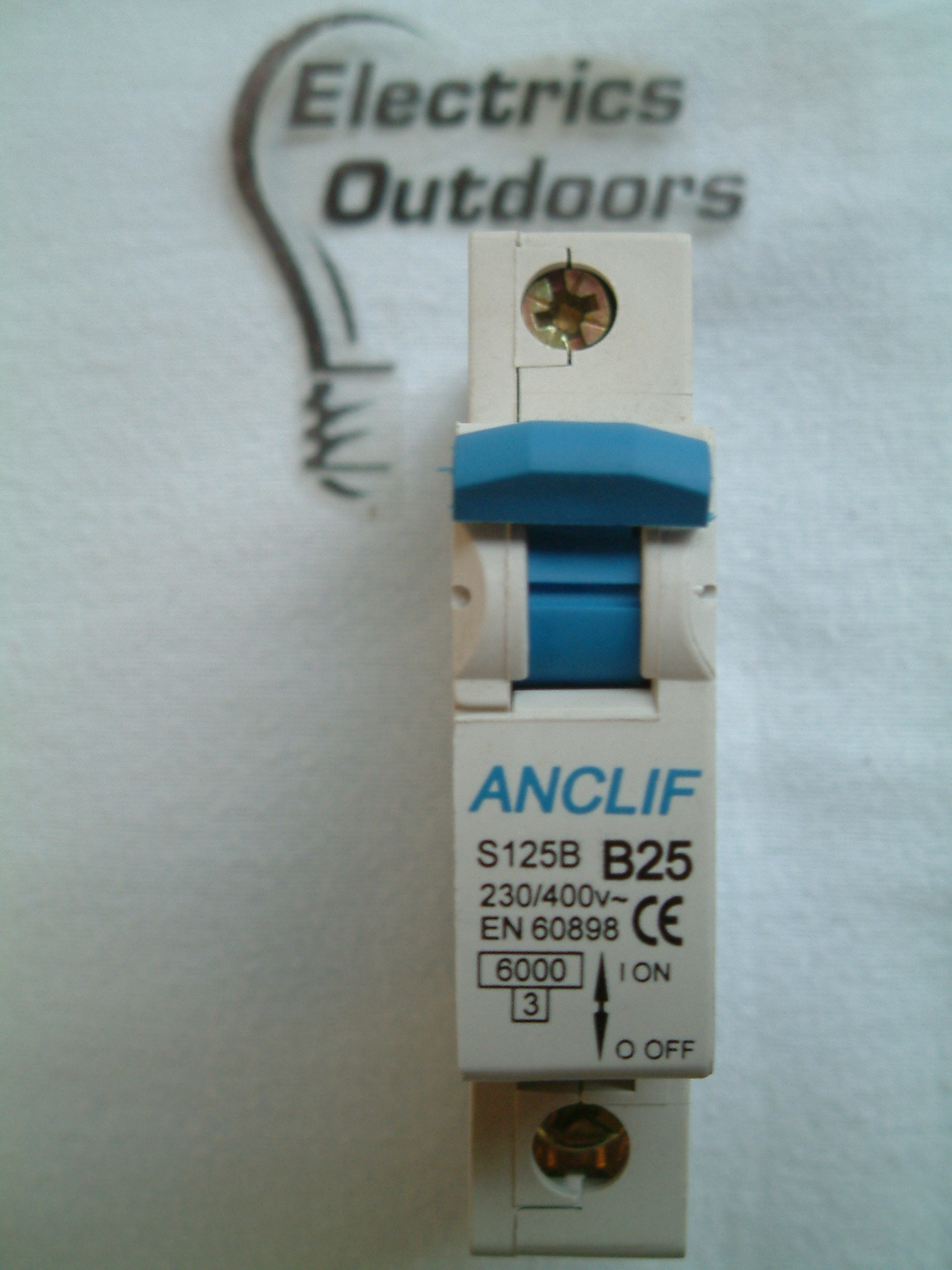 ANCLIF 25 AMP CURVE B 6kA SINGLE POLE MCB CIRCUIT BREAKER 230V S125B BS ...