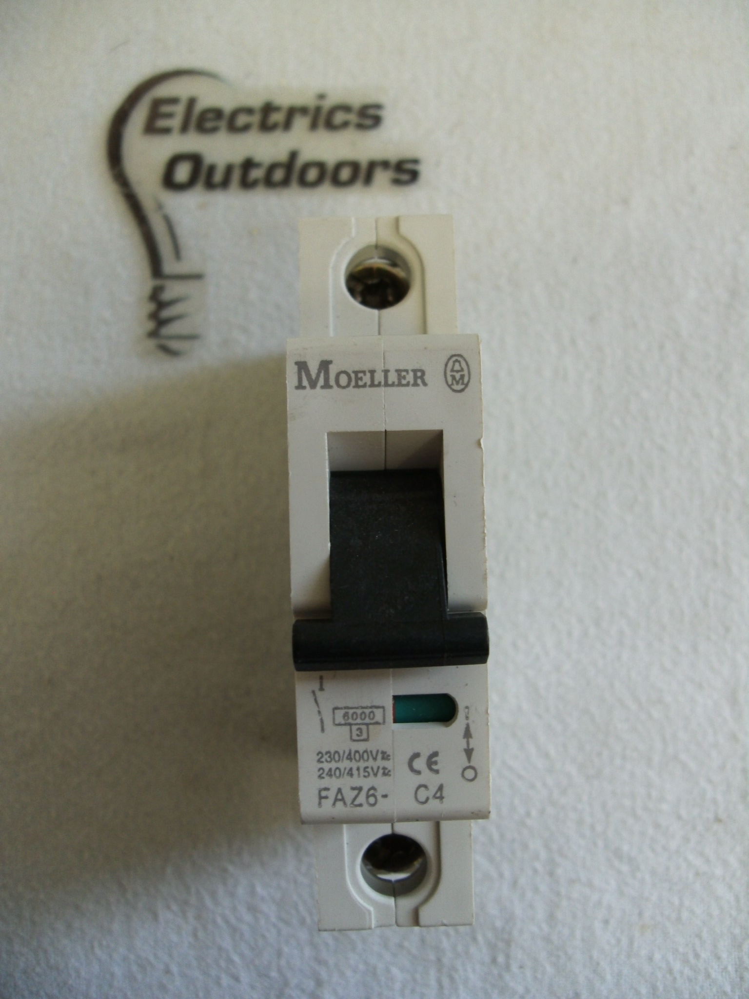 MOELLER 4 AMP CURVE C 6kA MCB CIRCUIT BREAKER 230V 400V FAZ6-C4 BS EN ...
