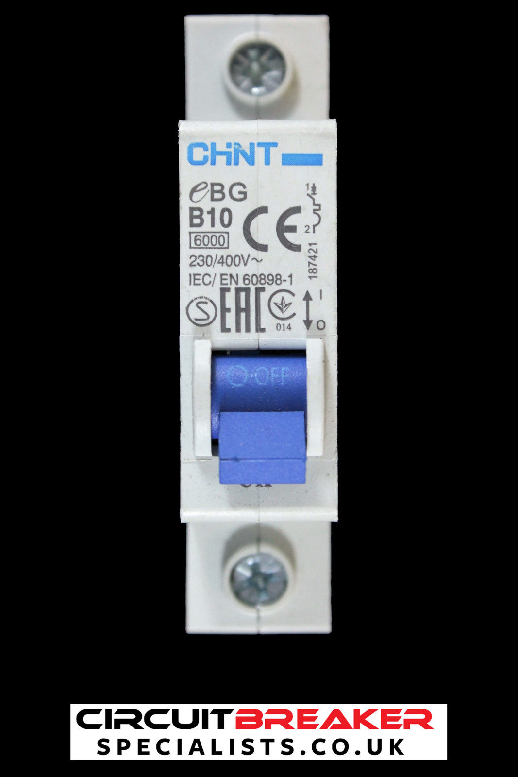 CHINT 10 AMP CURVE B 6kA MCB CIRCUIT BREAKER EBG 187421 Used | Circuit Breaker Specialists