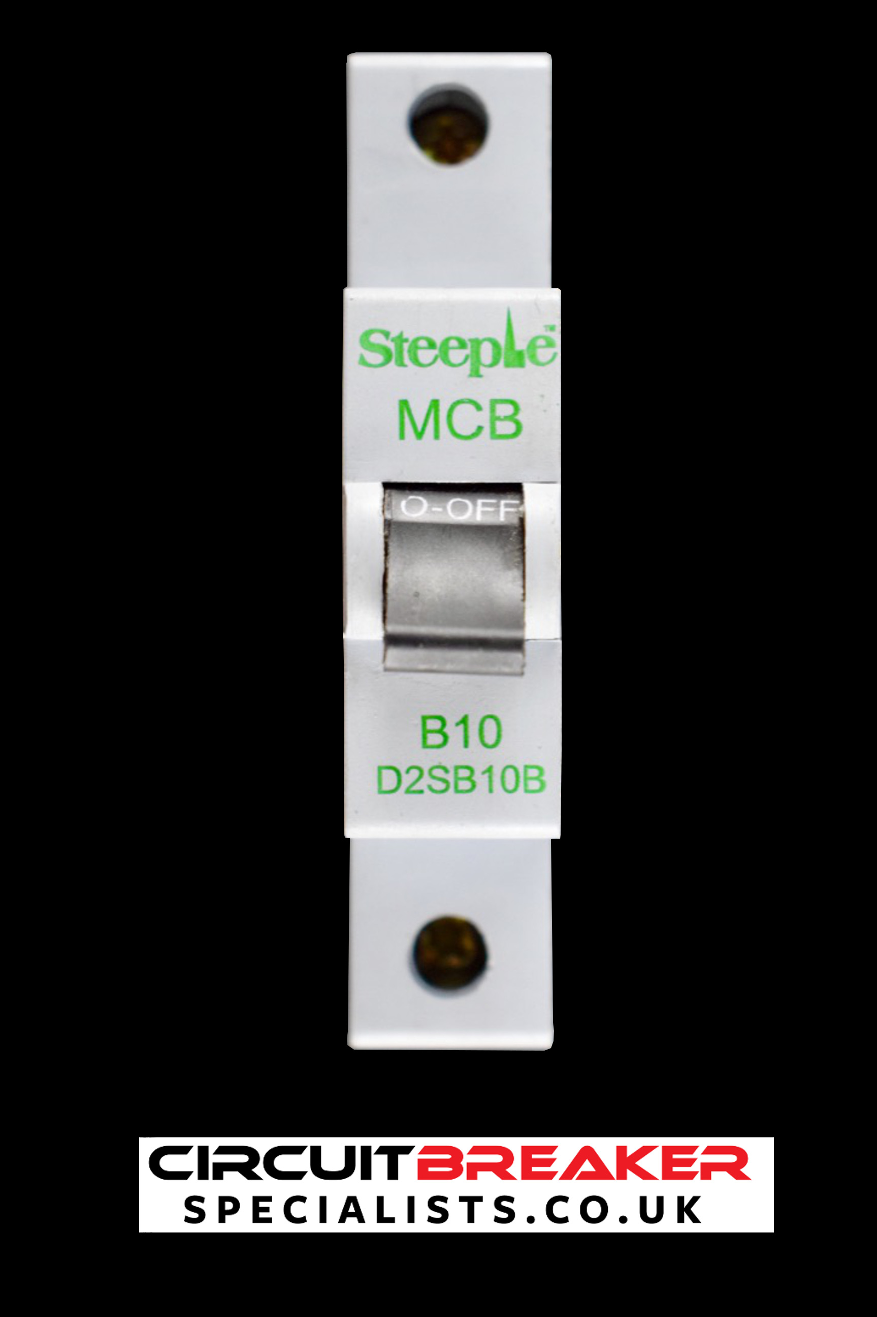 STEEPLE 10 AMP CURVE B 6kA MCB CIRCUIT BREAKER D2SB10B Used | Circuit Breaker Specialists