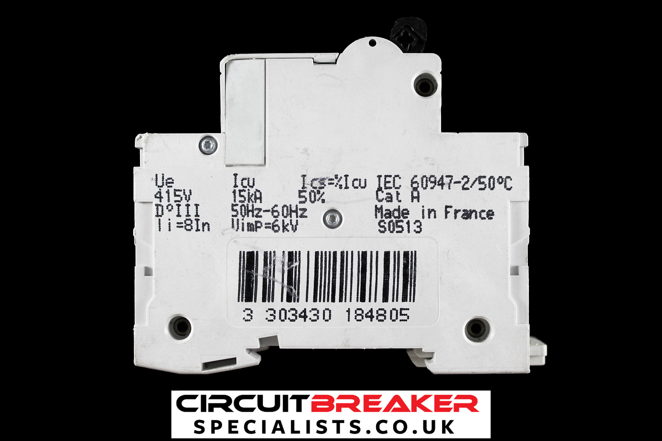 MERLIN GERIN 100 AMP CURVE C 15kA FOUR POLE MCB CIRCUIT BREAKER C120H ...