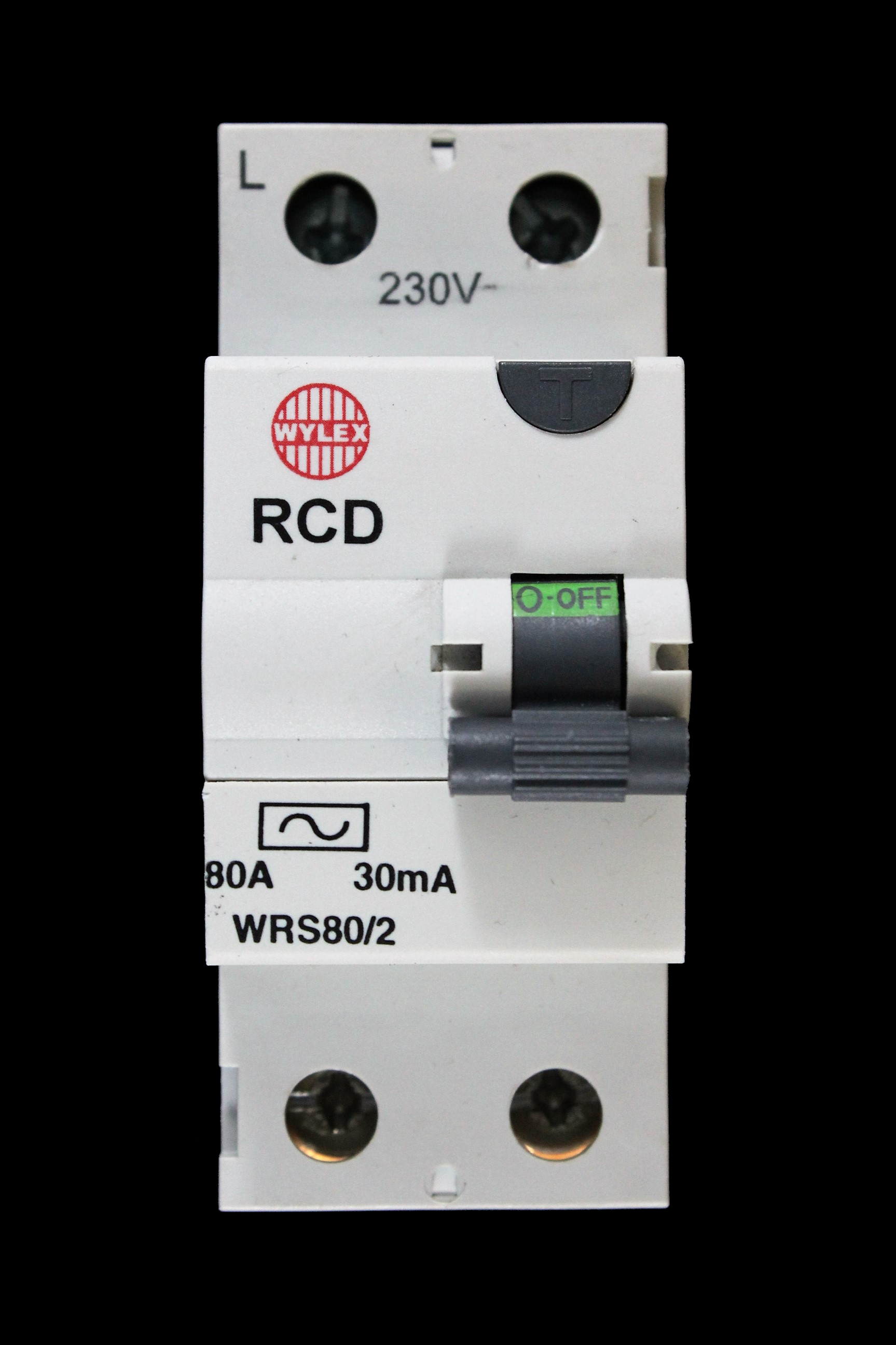 WYLEX 80 AMP 30mA DOUBLE POLE RCD TYPE AC WRS80/2 Used | Circuit Breaker Specialists