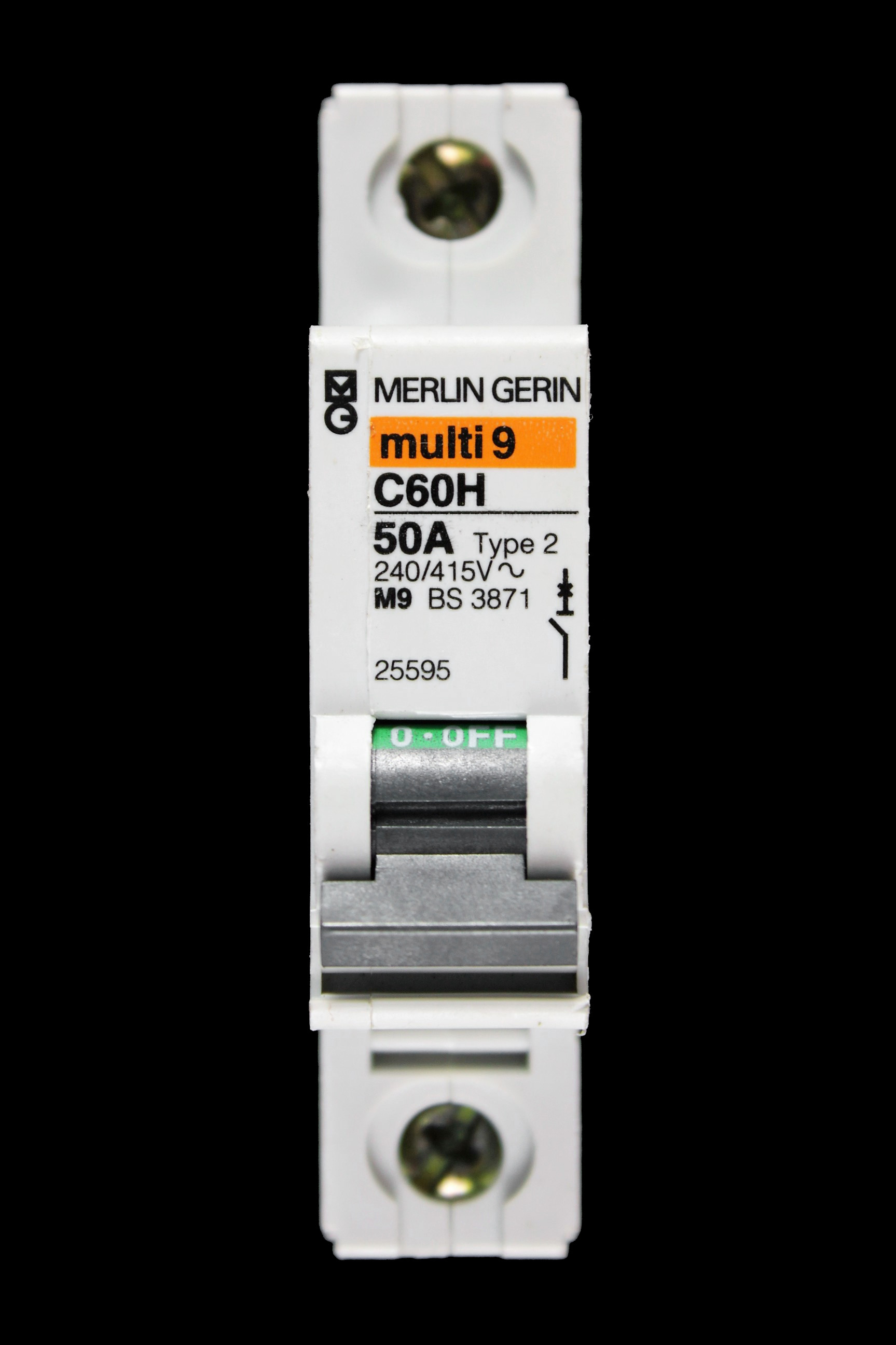 MERLIN GERIN 50 AMP TYPE 2 M9 MCB CIRCUIT BREAKER 25595 C60H MULTI9 Used | Circuit Breaker ...