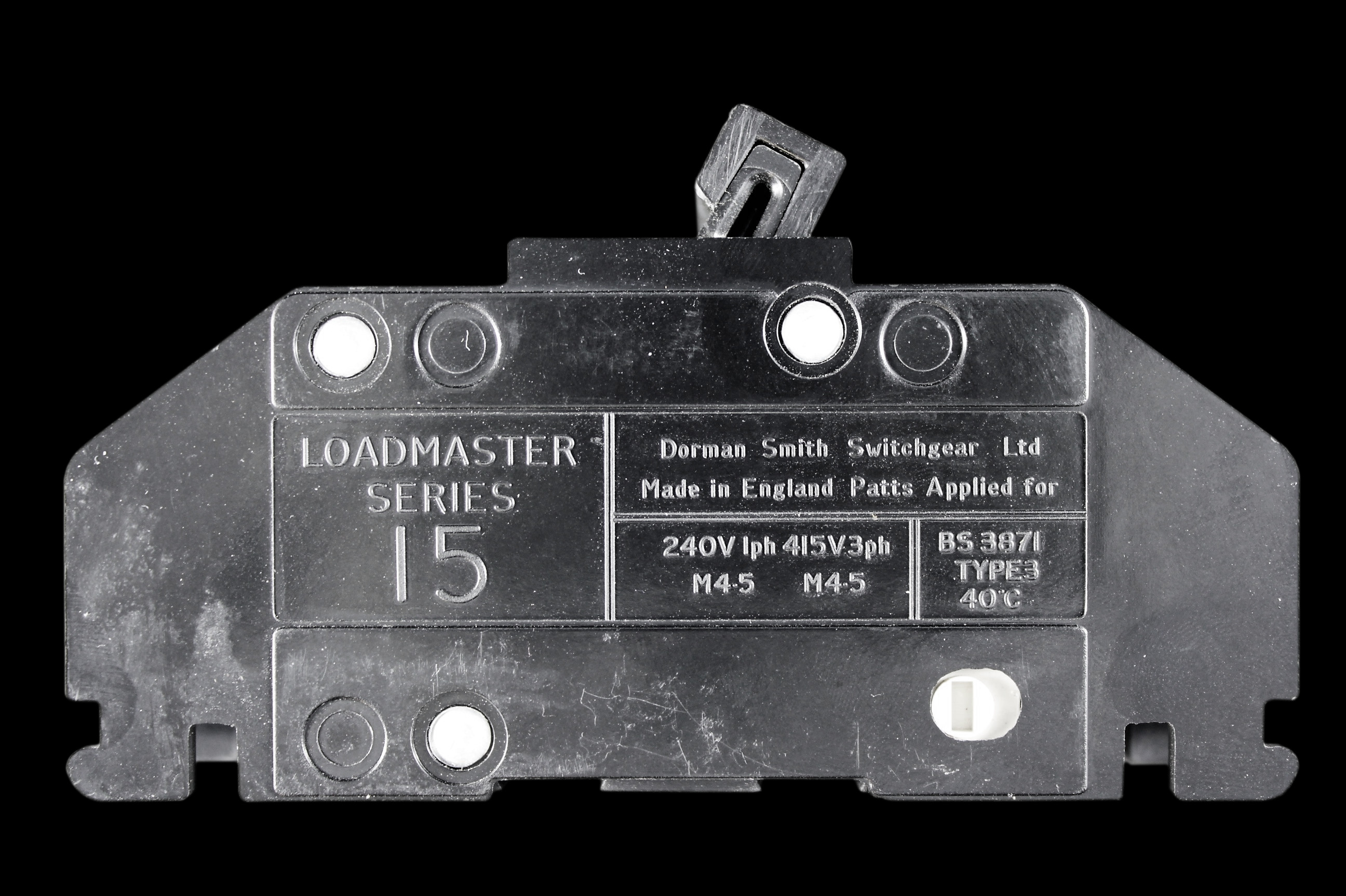 DORMAN SMITH 40 AMP TYPE 3 M4.5 TRIPLE POLE MCB BREAKER LOADMASTER ...
