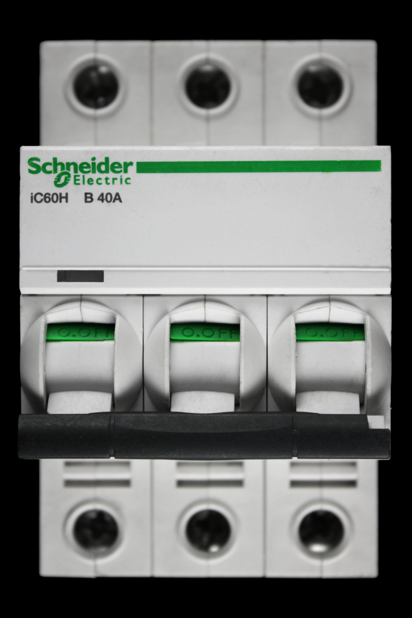 SCHNEIDER 40 AMP CURVE B 10kA TRIPLE POLE MCB CIRCUIT BREAKER A9F53340 IC60H Used | Circuit ...