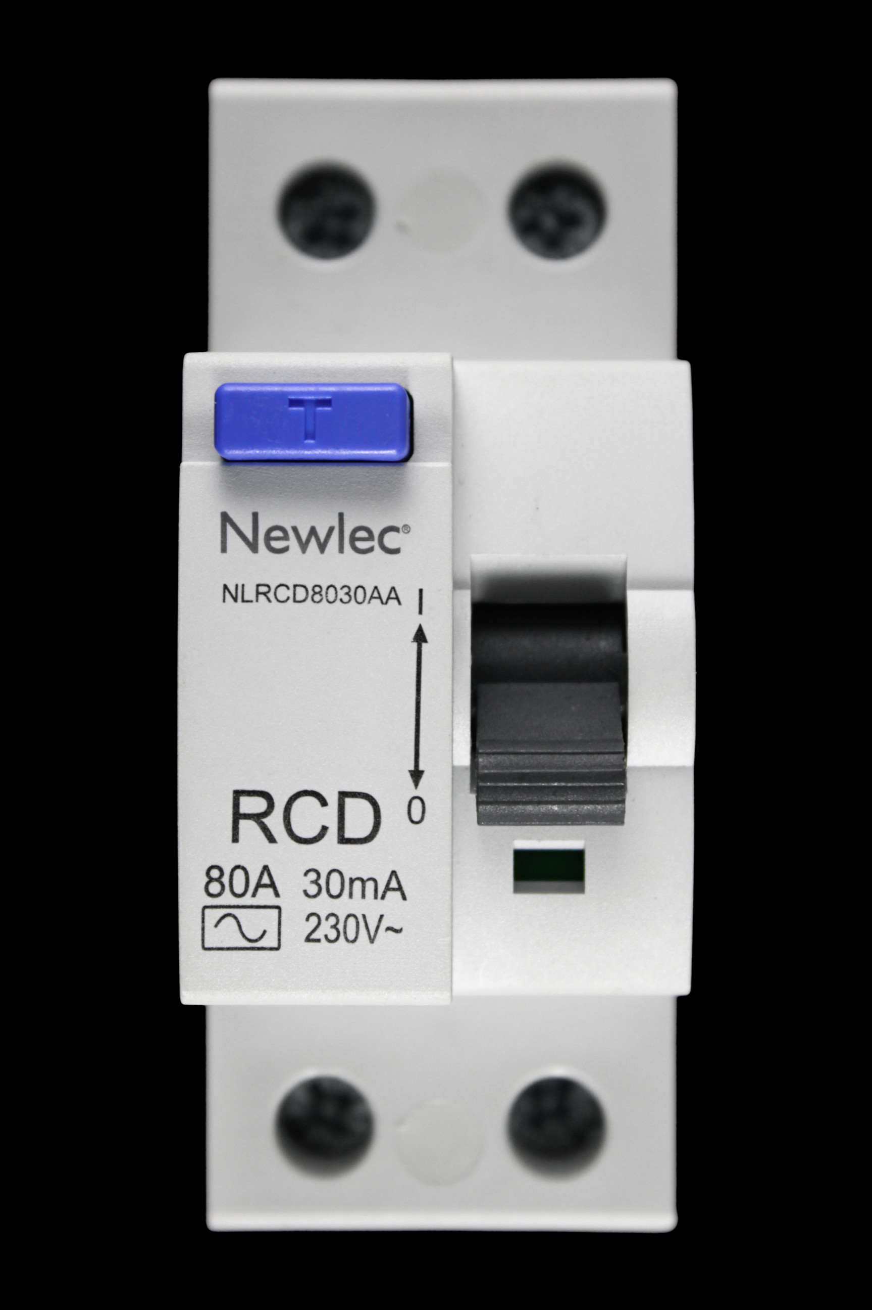 NEWLEC 80 AMP 30mA DOUBLE POLE RCD NLRCD8030AA New | Circuit Breaker ...