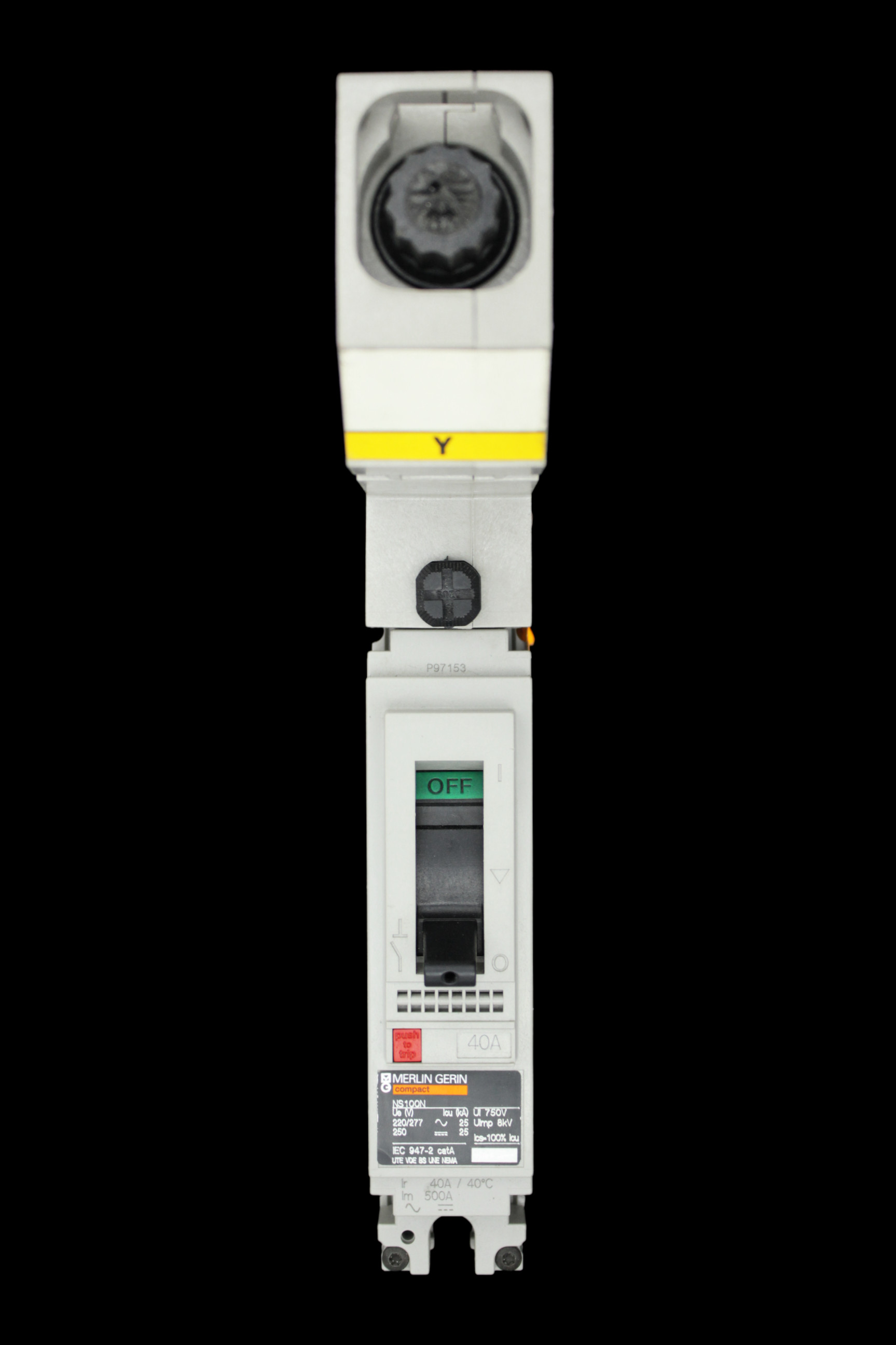 MERLIN GERIN 40 AMP 25kA MCCB NS100N MGP0401Y Used | Circuit Breaker ...