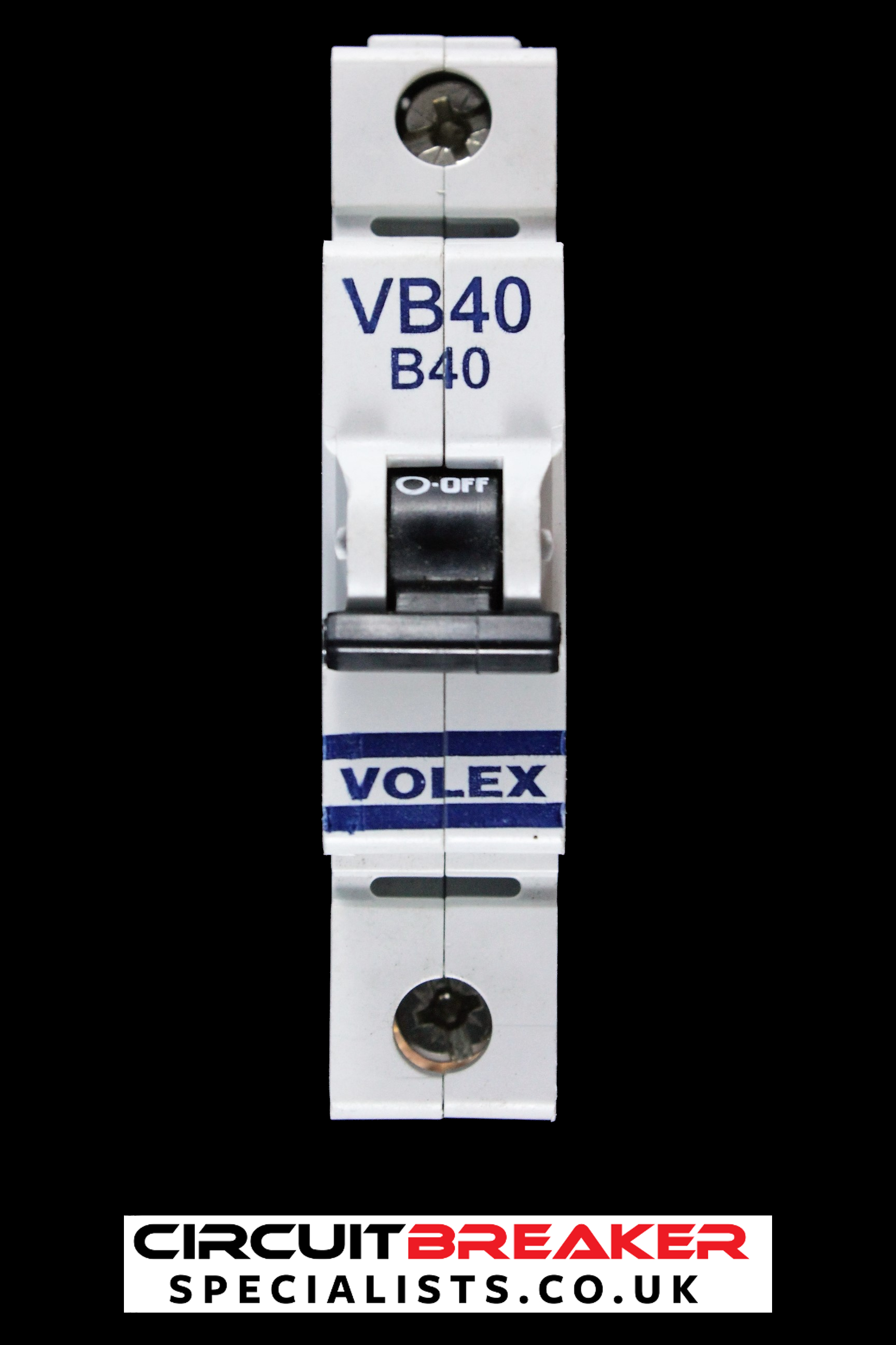 VOLEX 40 AMP CURVE B 6kA MCB CIRCUIT BREAKER VB40 Used | Circuit Breaker Specialists