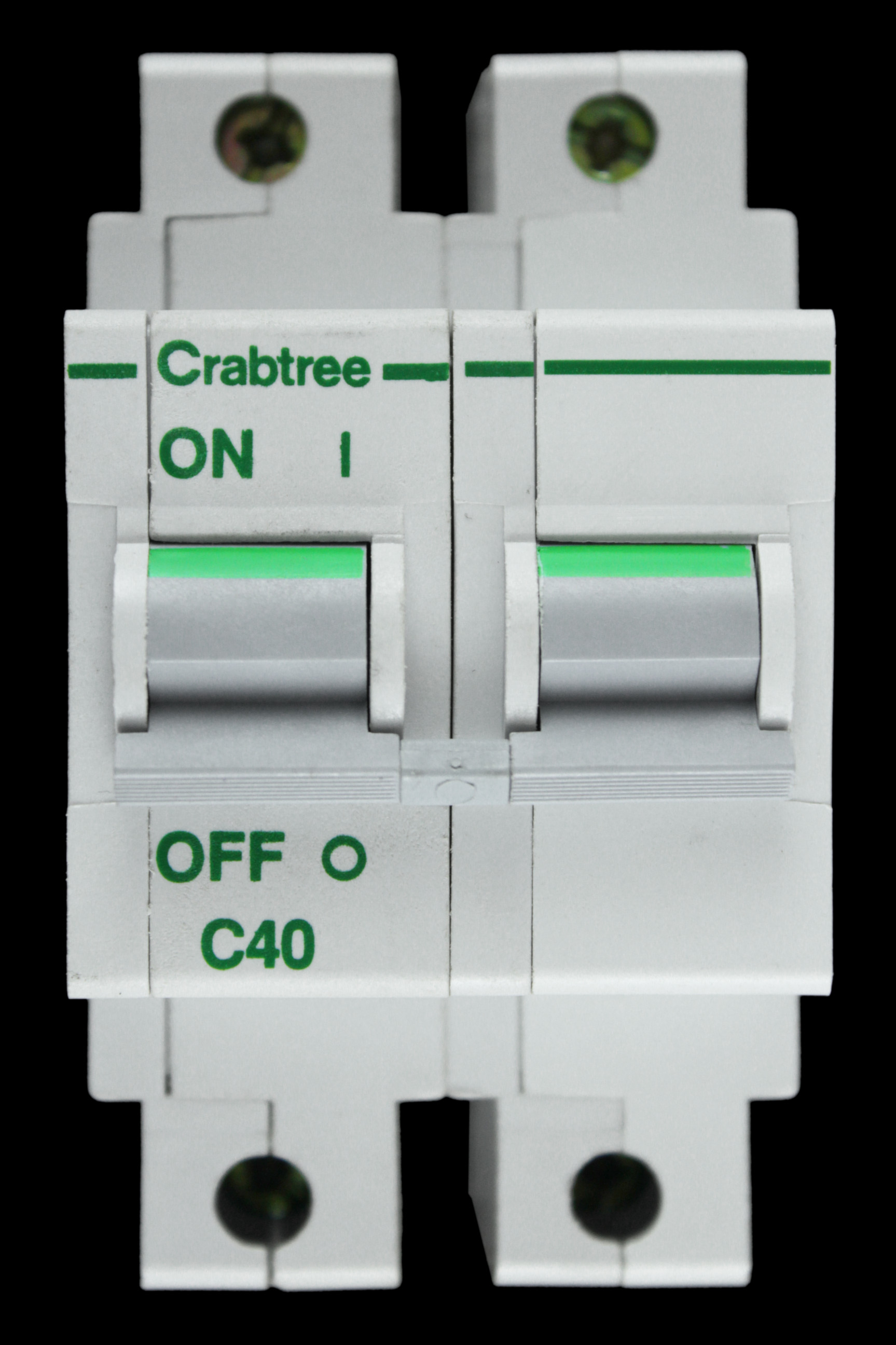 CRABTREE 40 AMP CURVE C 16kA DOUBLE POLE MCB CIRCUIT BREAKER POLESTAR 62C/40 New | Circuit ...