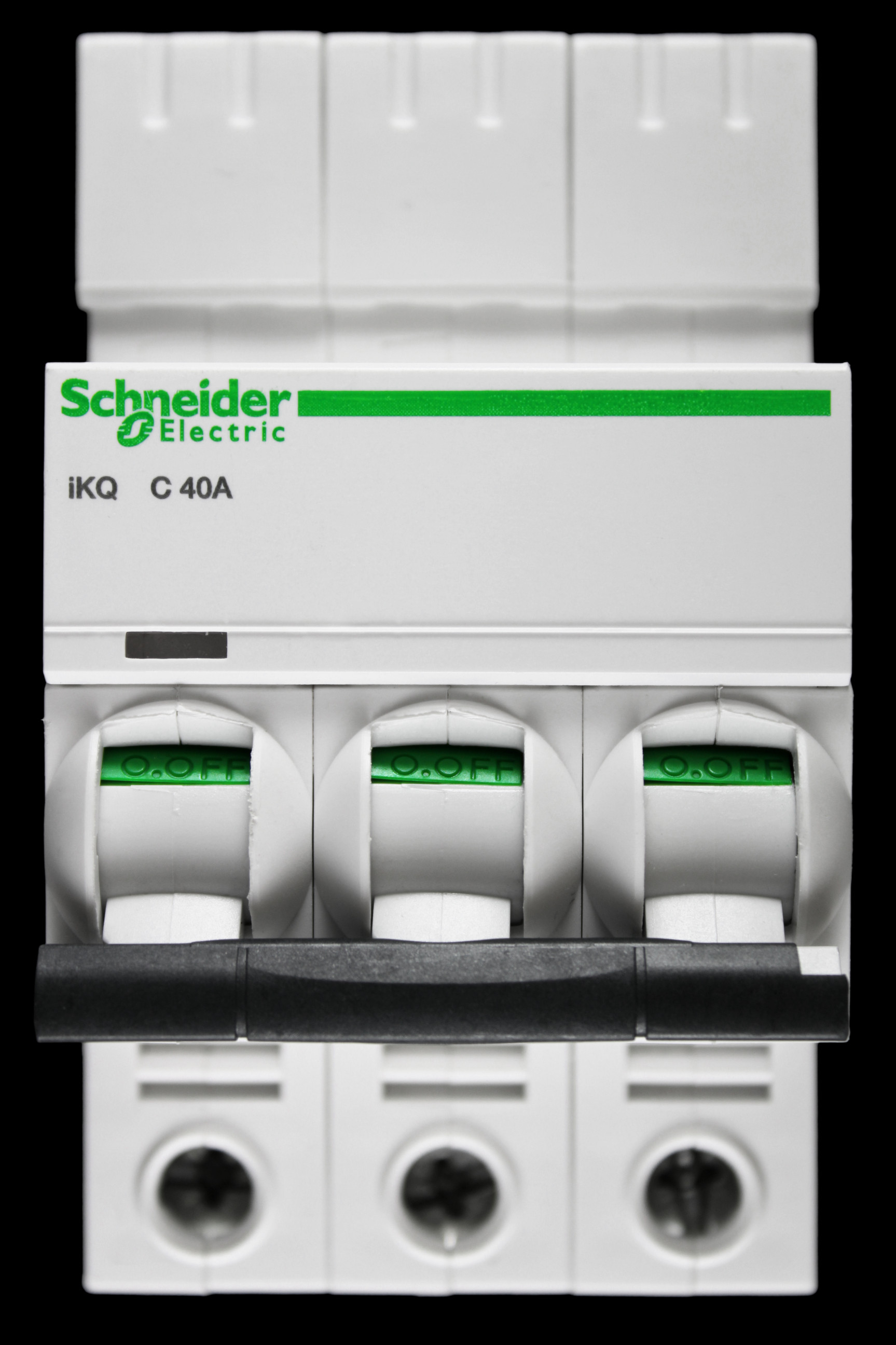 SCHNEIDER 40 AMP CURVE C 10kA TRIPLE POLE MCB CIRCUIT BREAKER IKQ A9F57340 Used | Circuit ...