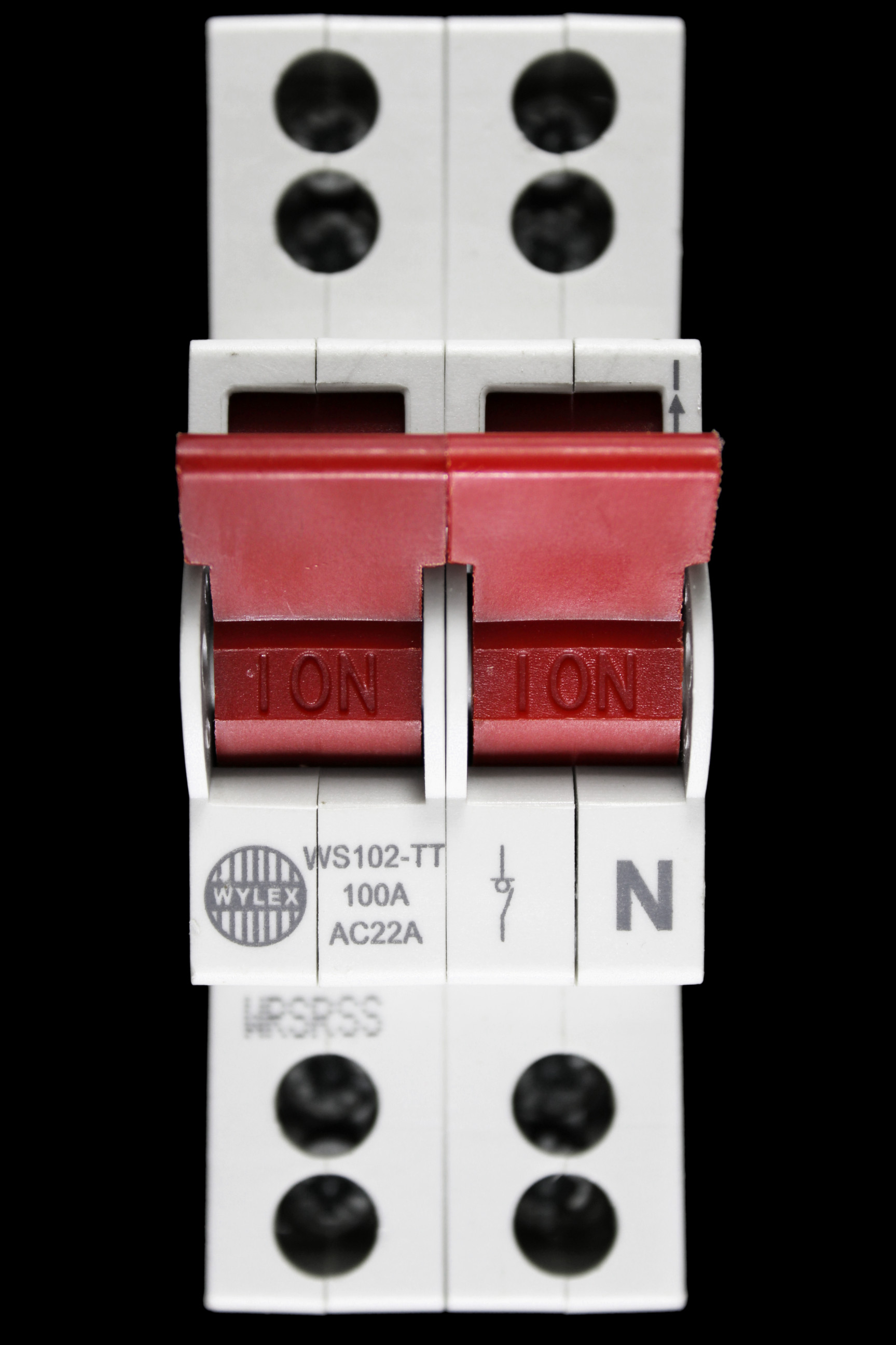 WYLEX 100 AMP DOUBLE POLE MAIN SWITCH DISCONNECTOR WS102 TT AC22A USED WYLEX 100 AMP DOUBLE POLE MAIN SWITCH DISCONNECTOR WS102 TT AC22A USED