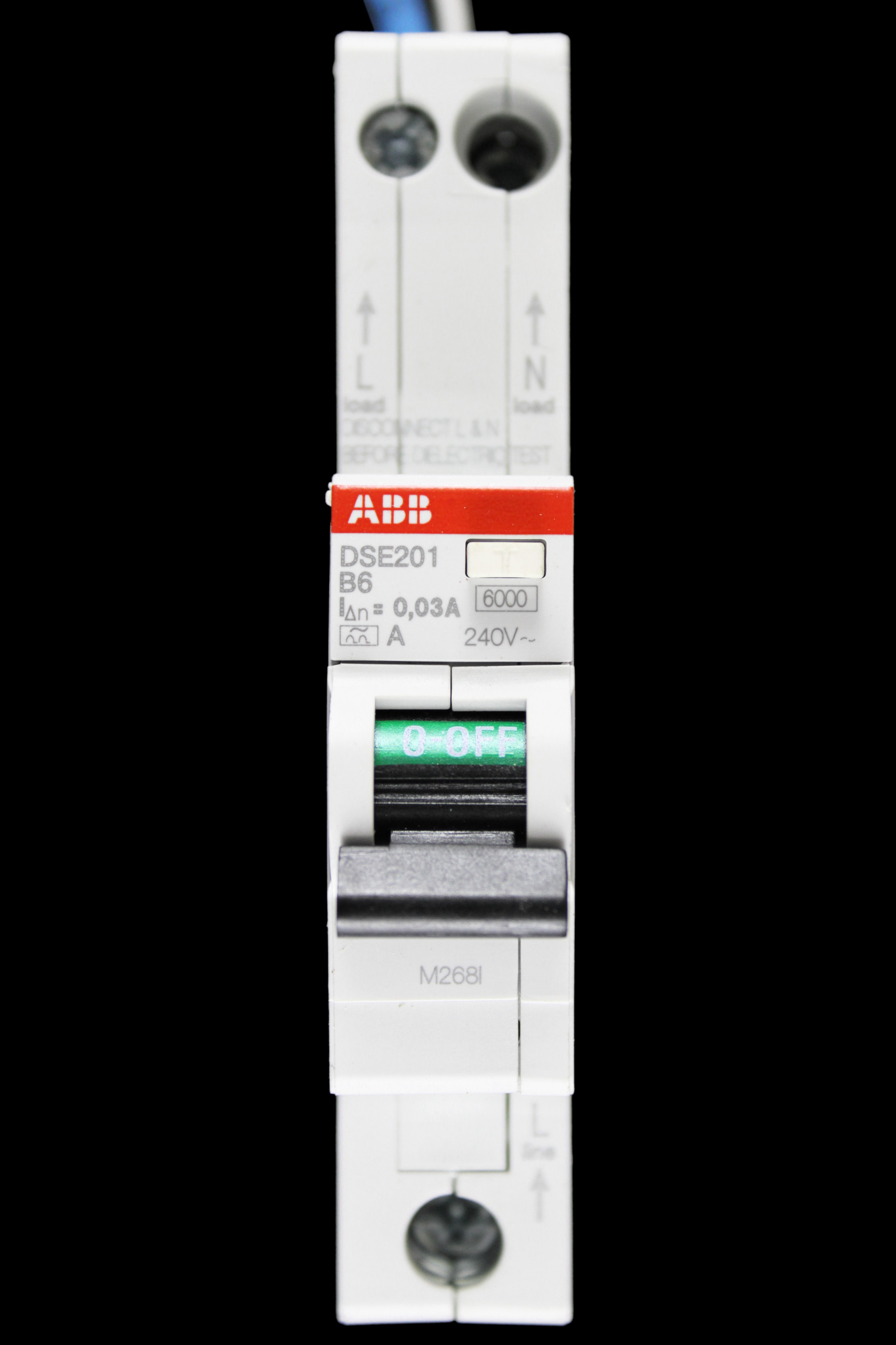 ABB 6 AMP CURVE B 6kA 30mA RCBO TYPE A DSE201 2CSR255151R1065 New | Circuit Breaker Specialists