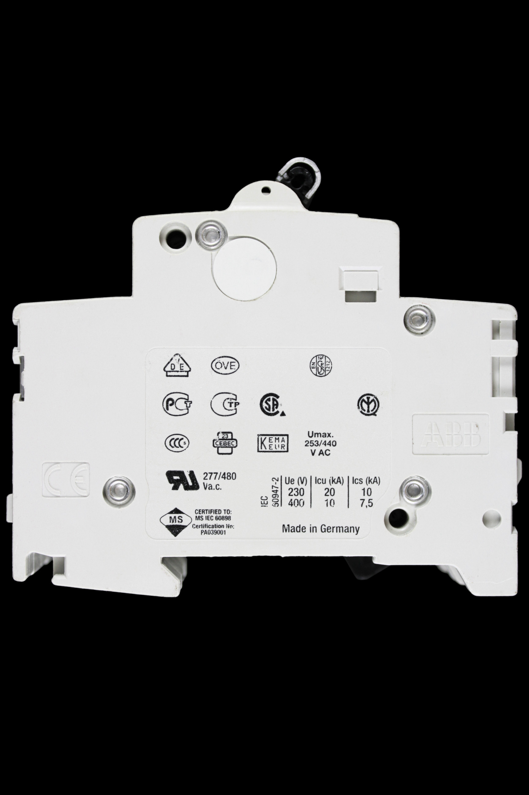 ABB 63 AMP CURVE C 6kA DOUBLE POLE MCB CIRCUIT BREAKER 2CDS252001R0634 S202 Used | Circuit ...