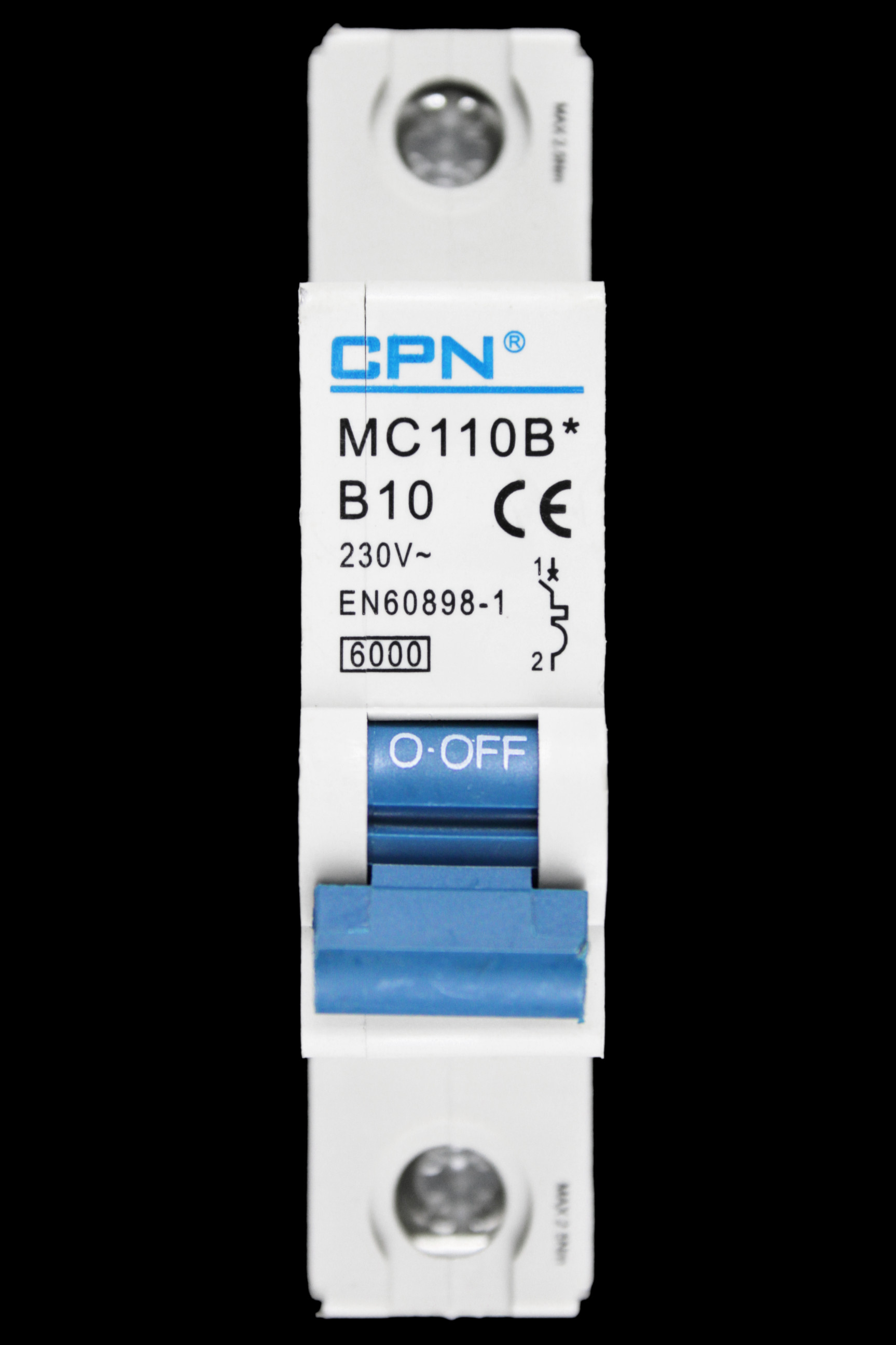 CPN 10 AMP CURVE B 6kA MCB CIRCUIT BREAKER MC110B Used | Circuit Breaker Specialists