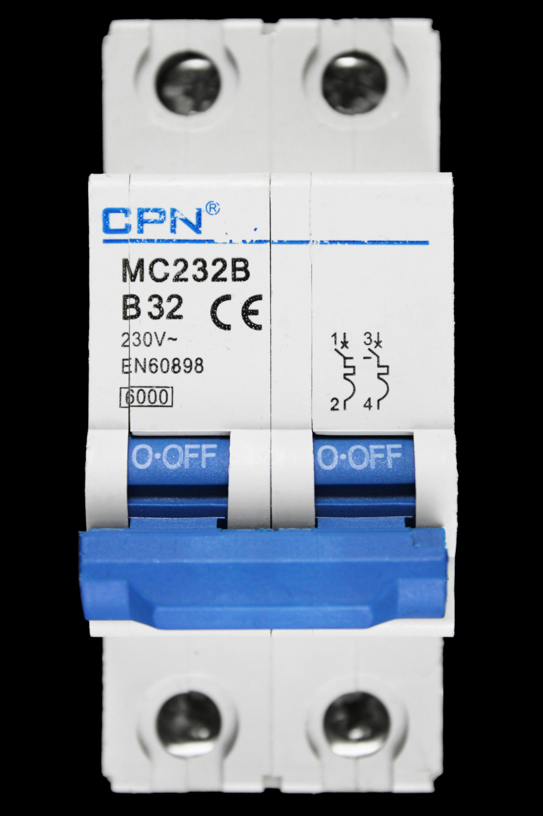 CPN 32 AMP CURVE B 6kA DOUBLE POLE MCB CIRCUIT BREAKER MC232B Used | Circuit Breaker Specialists