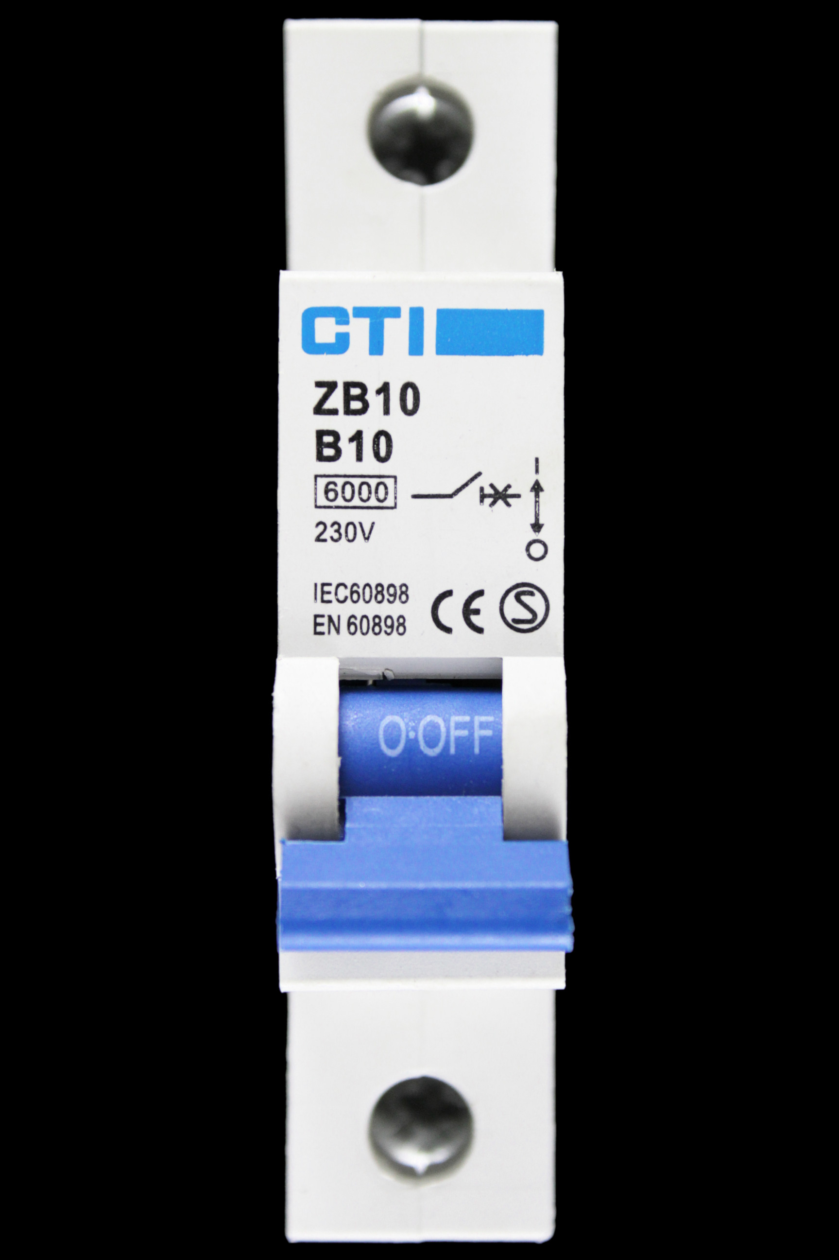 CTI 10 AMP CURVE B 6kA MCB CIRCUIT BREAKER ZB10 S1 Used | Circuit Breaker Specialists