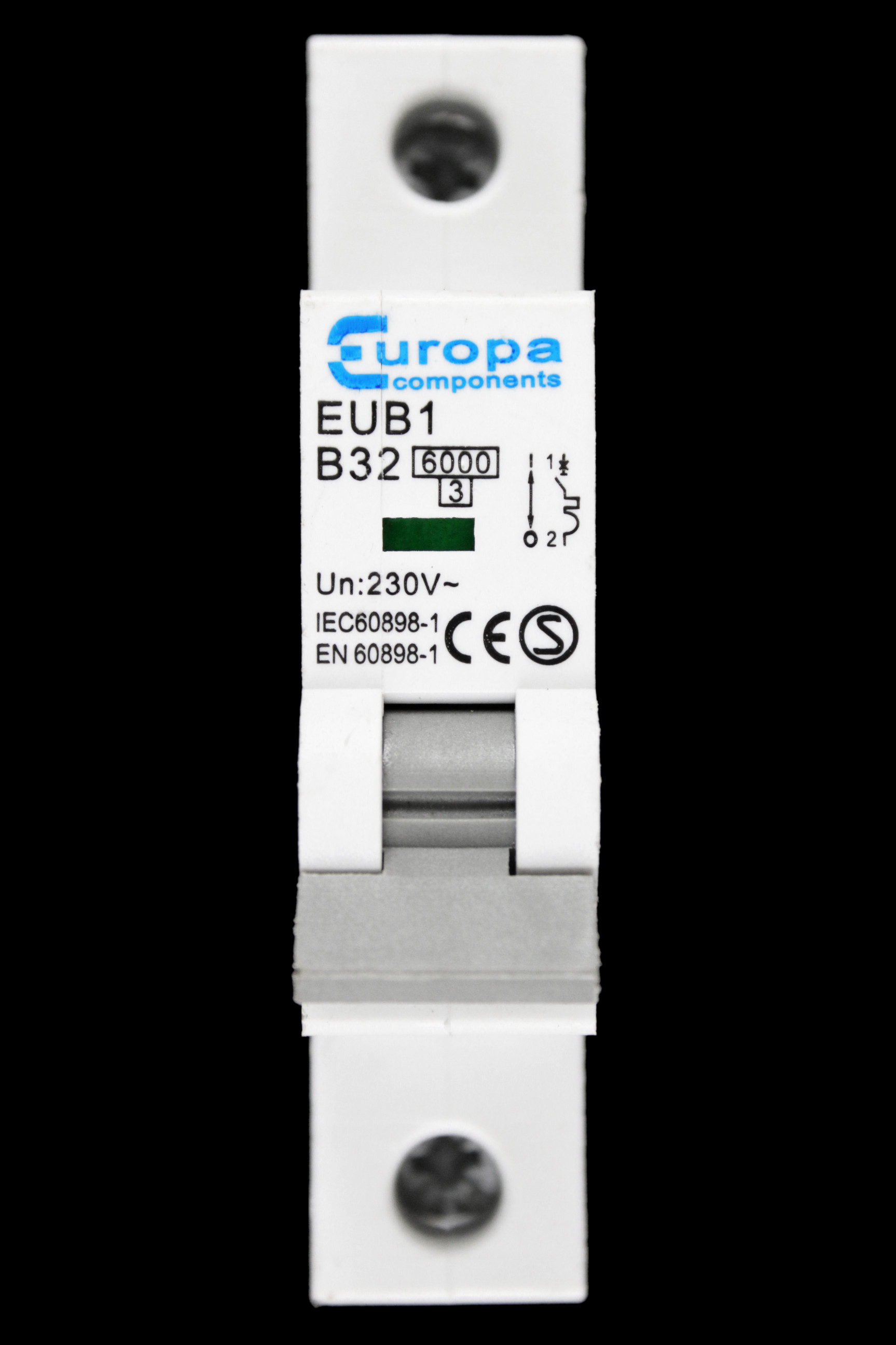 EUROPA 32 AMP CURVE B 6kA MCB CIRCUIT BREAKER EUB1 Used | Circuit Breaker Specialists