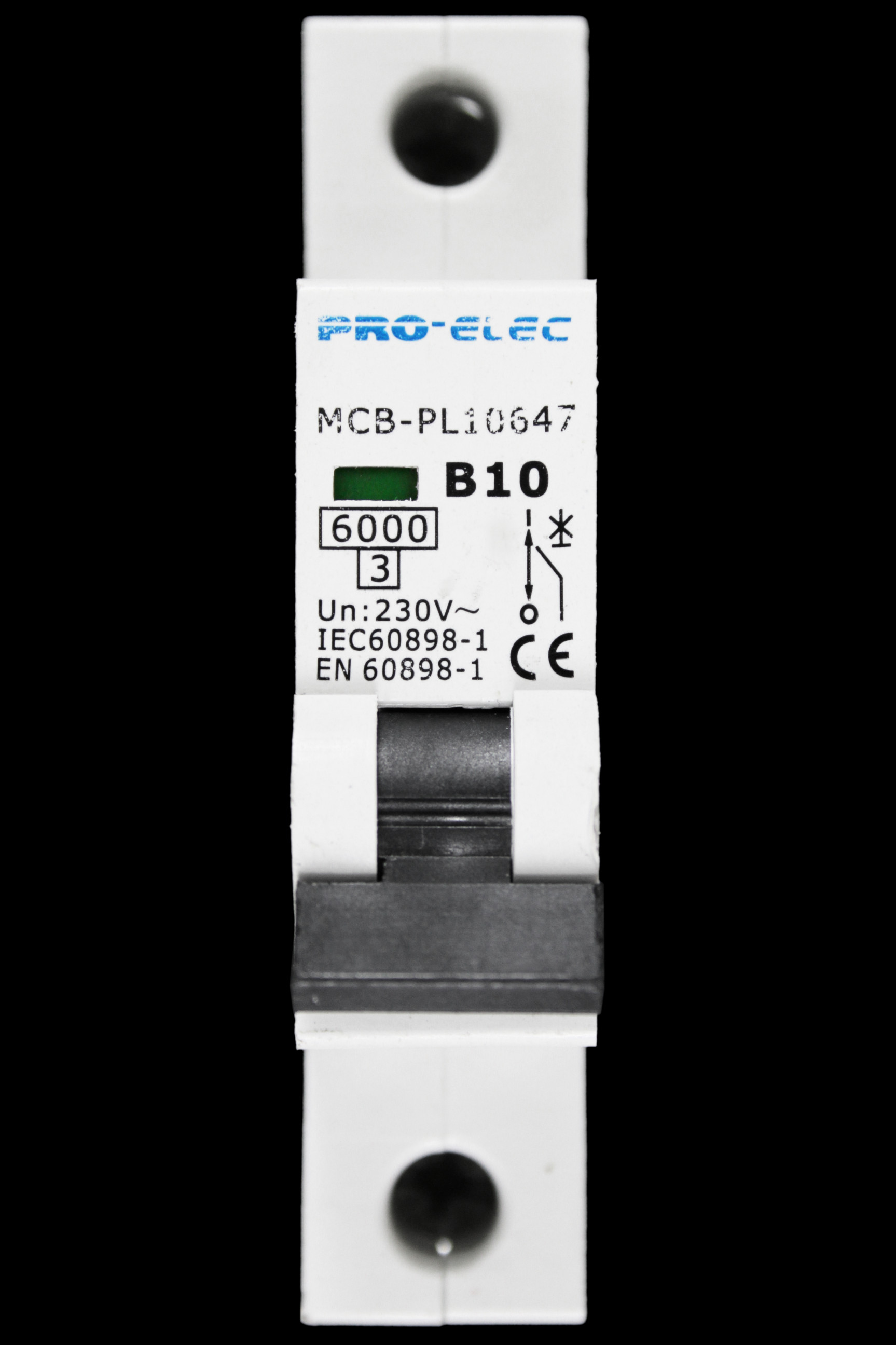 PRO-ELEC 10 AMP CURVE B 6kA MCB CIRCUIT BREAKER PL10647 Used | Circuit Breaker Specialists