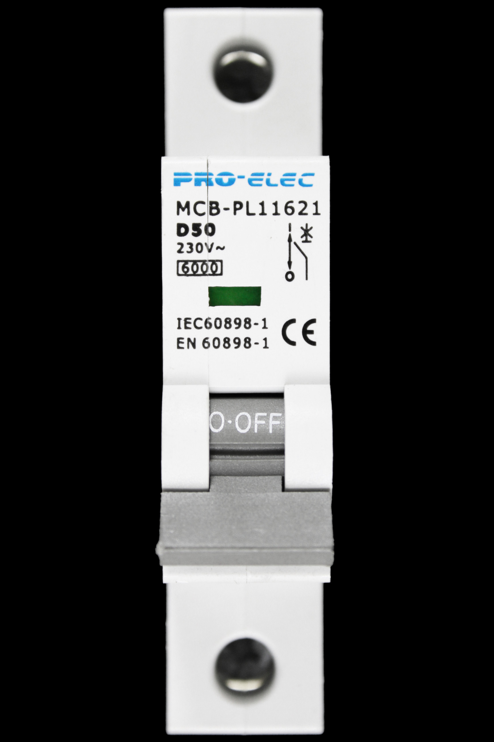 PRO-ELEC 50 AMP CURVE D 6kA MCB CIRCUIT BREAKER PL11621 Used | Circuit Breaker Specialists