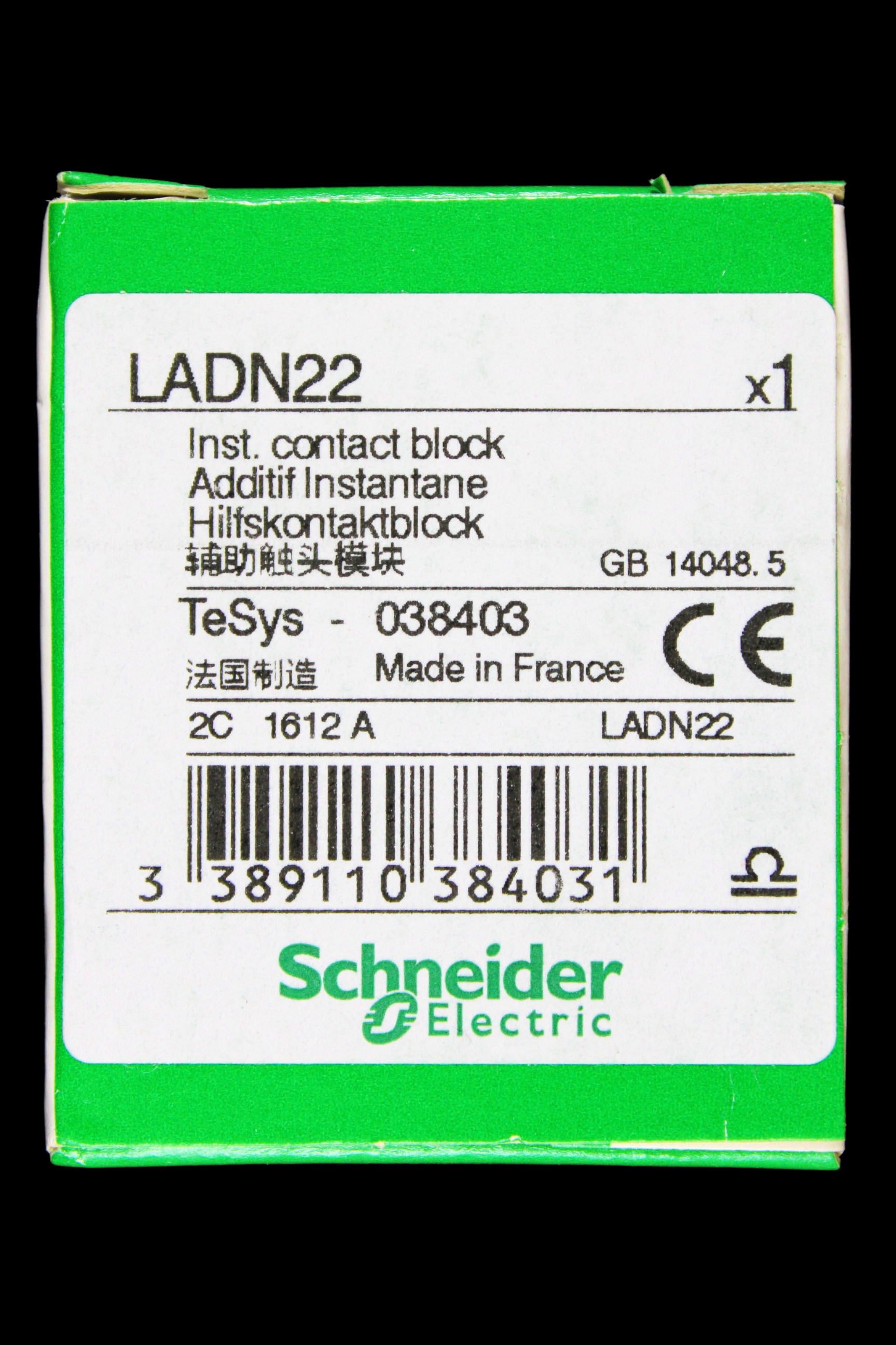 SCHNEIDER 2 NO 2 NC AUXILIARY CONTACT BLOCK LADN22 New | Circuit ...