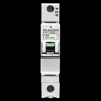 GEC ALSTHOM 40 AMP CURVE C 10kA MCB CIRCUIT BREAKER X40C Used | Circuit Breaker Specialists